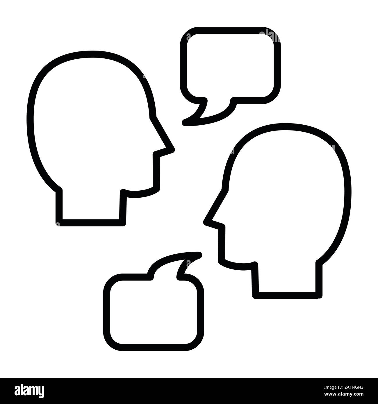 Talk icon hi-res stock photography and images - Alamy