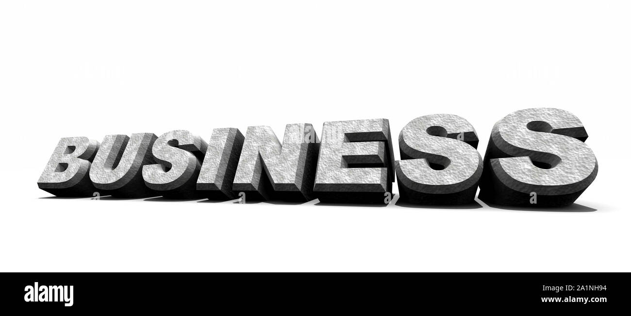 Business words ,3d animation art Stock Photo - Alamy