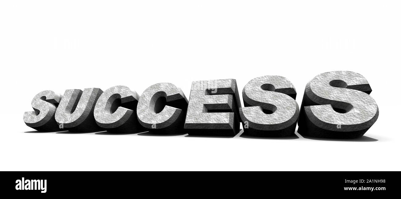 Success text, 3d animation art Stock Photo - Alamy