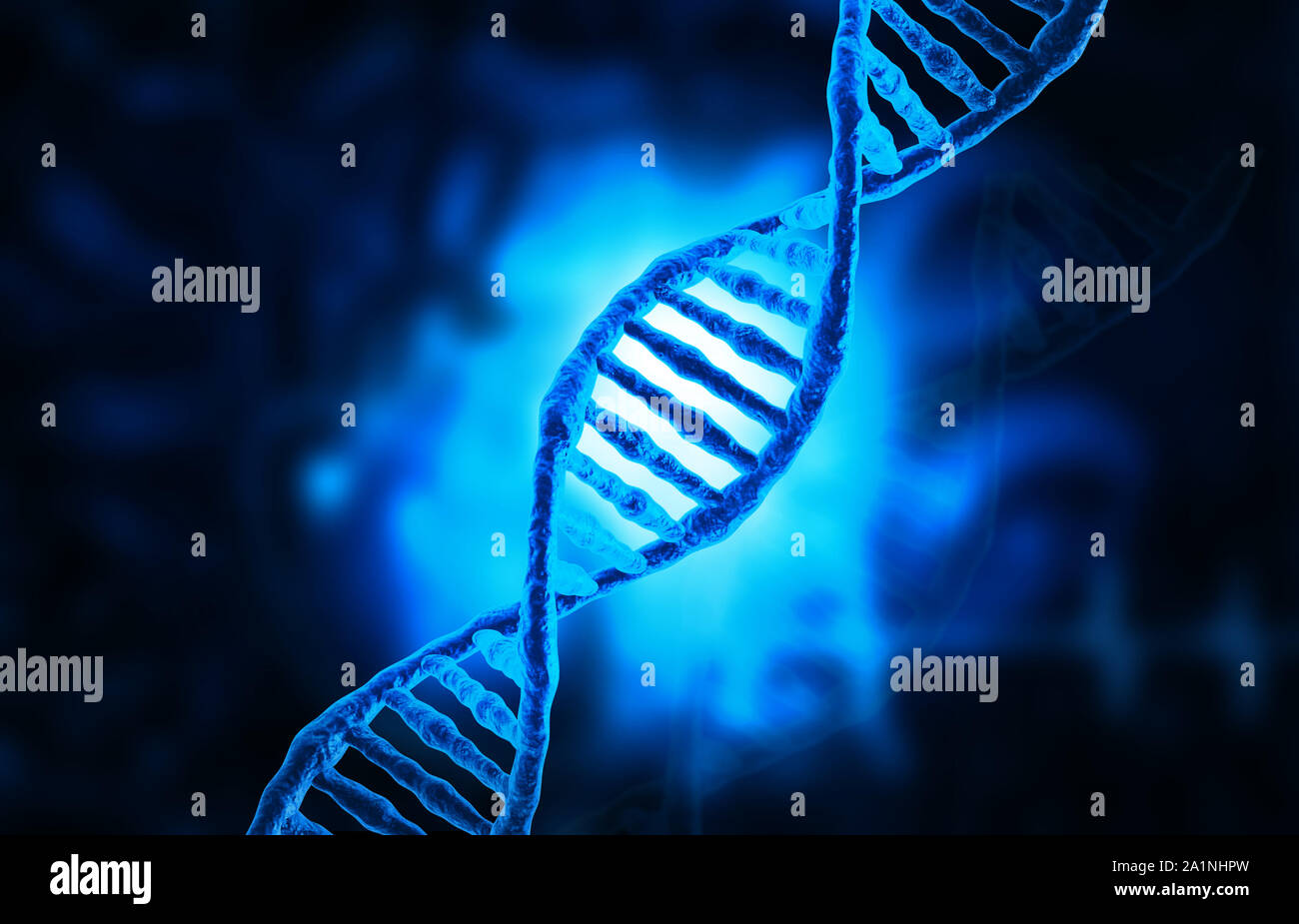 Human DNA with science background. 3d illustration Stock Photo - Alamy