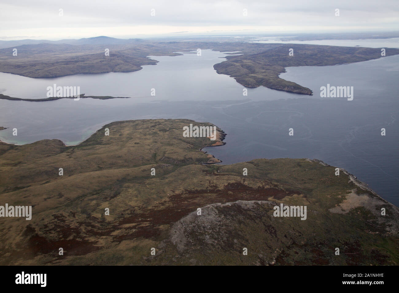 Aerial photograph of falkland sound hi-res stock photography and images ...