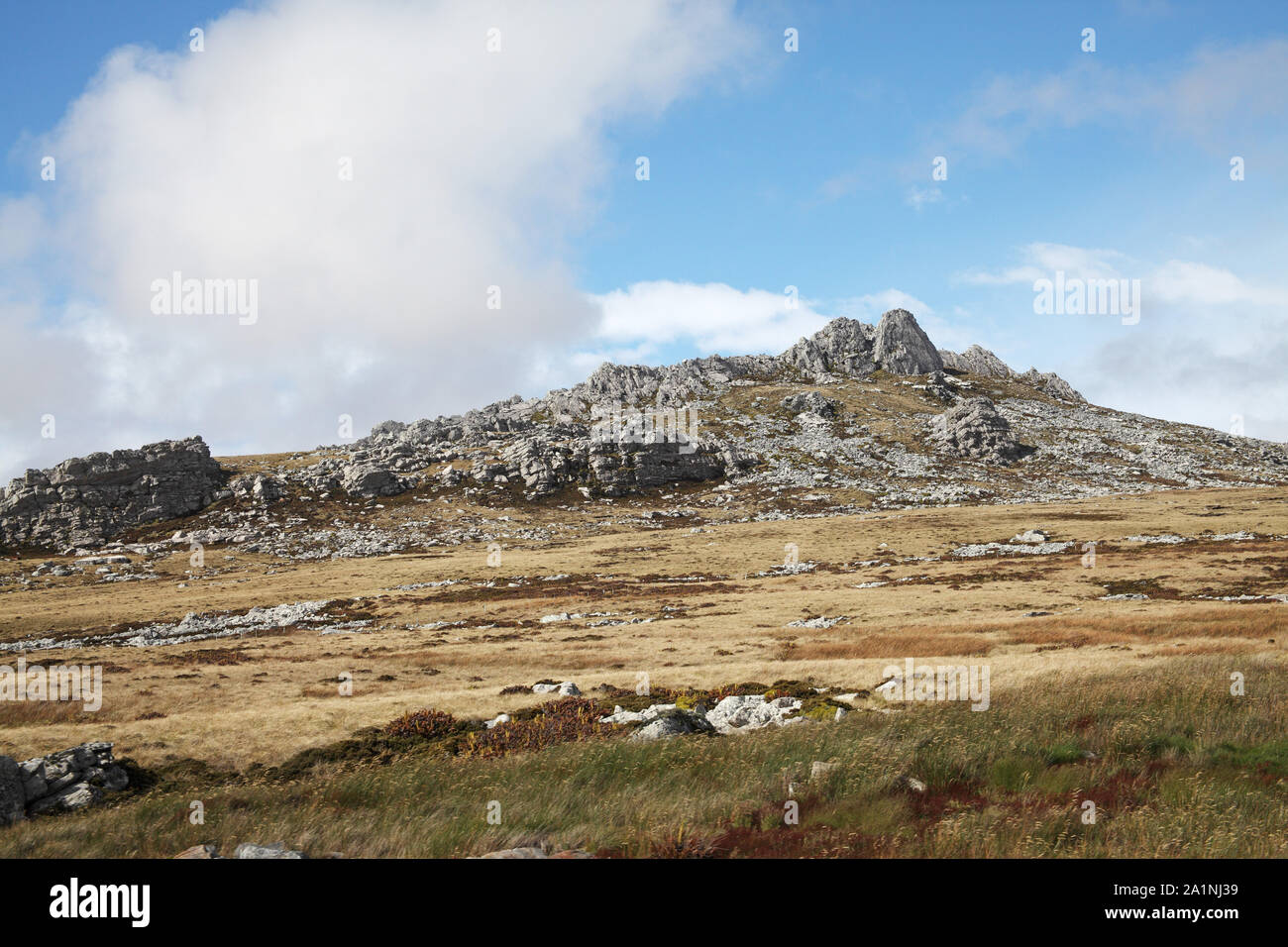 Mountains near Stanley East Falkland Falkland Islands Stock Photo - Alamy