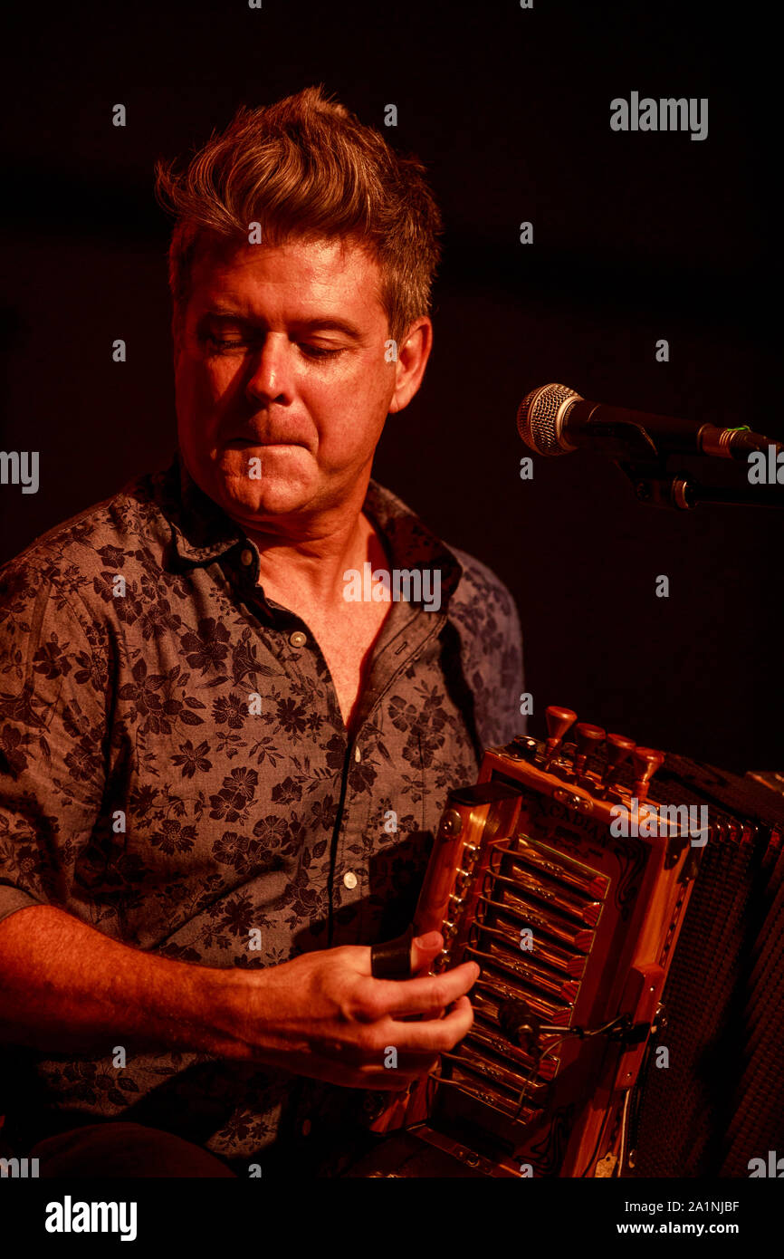 Steve Riley Trio performs during the Lotus Festival, Friday, September ...