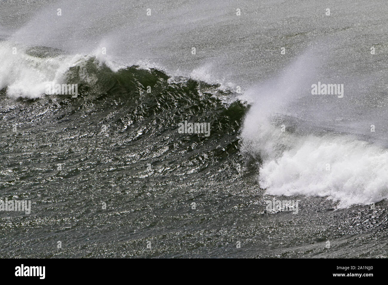 Wind blown waves hi-res stock photography and images - Alamy
