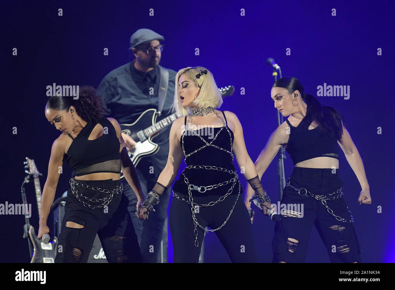 Rio de Janeiro, Brazil, September 27, 2019. Singer Bebe Rexha during ...