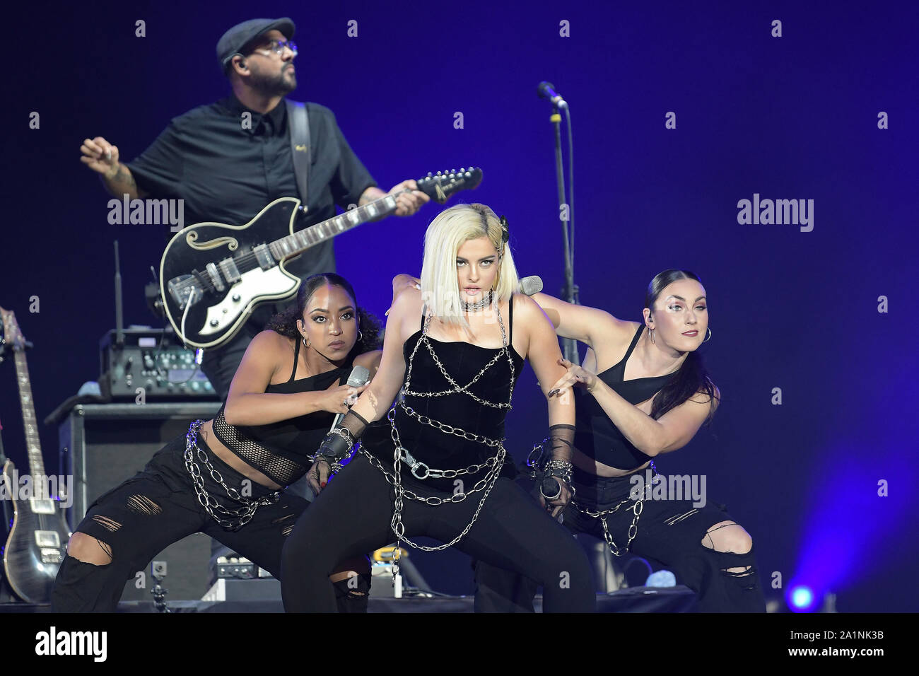 Rio de Janeiro, Brazil, September 27, 2019. Singer Bebe Rexha during ...