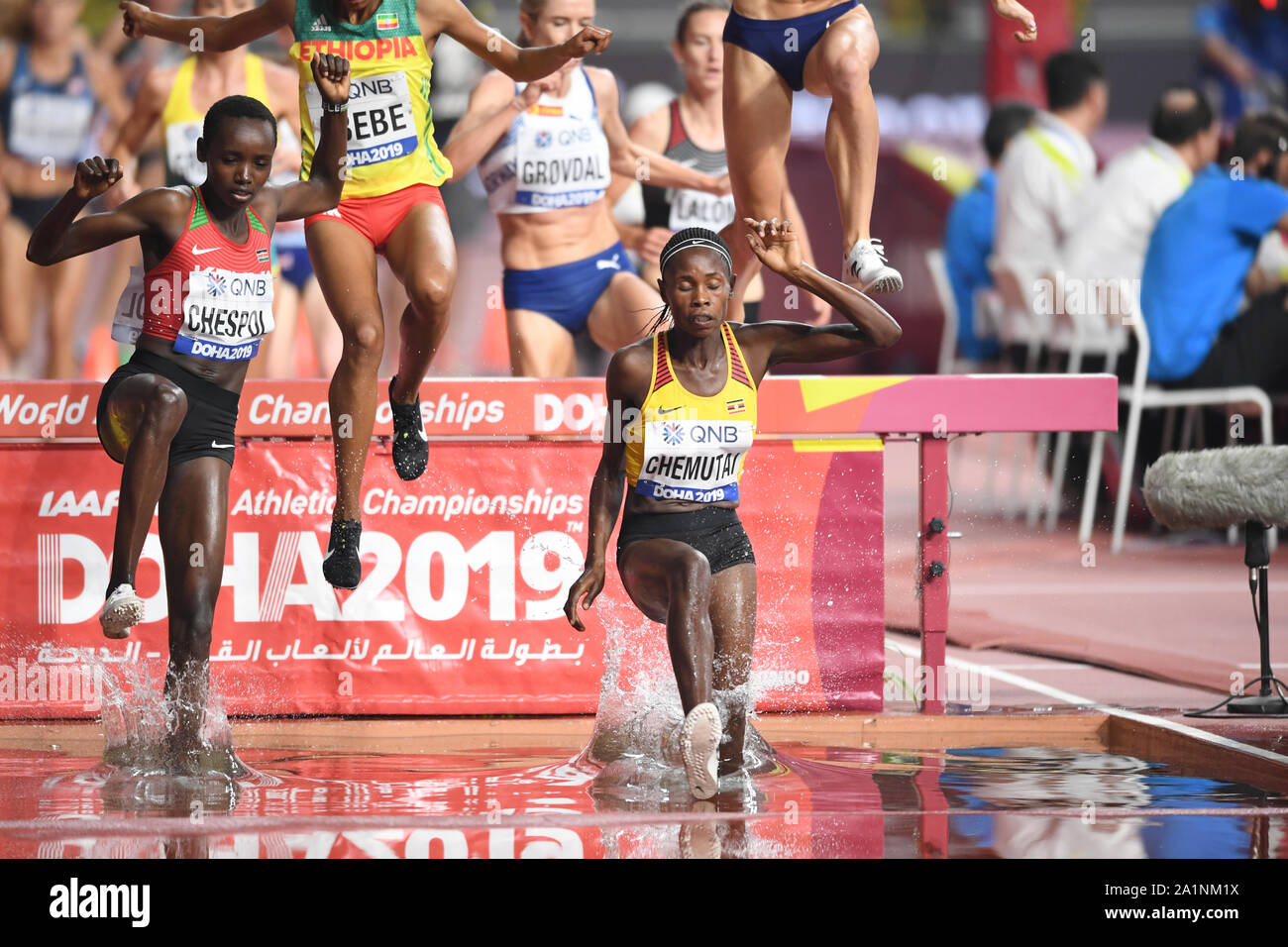 Peruth Chemutai (Ethiopia), Celliphine Chespol (Kenya). 3000 Metres ...