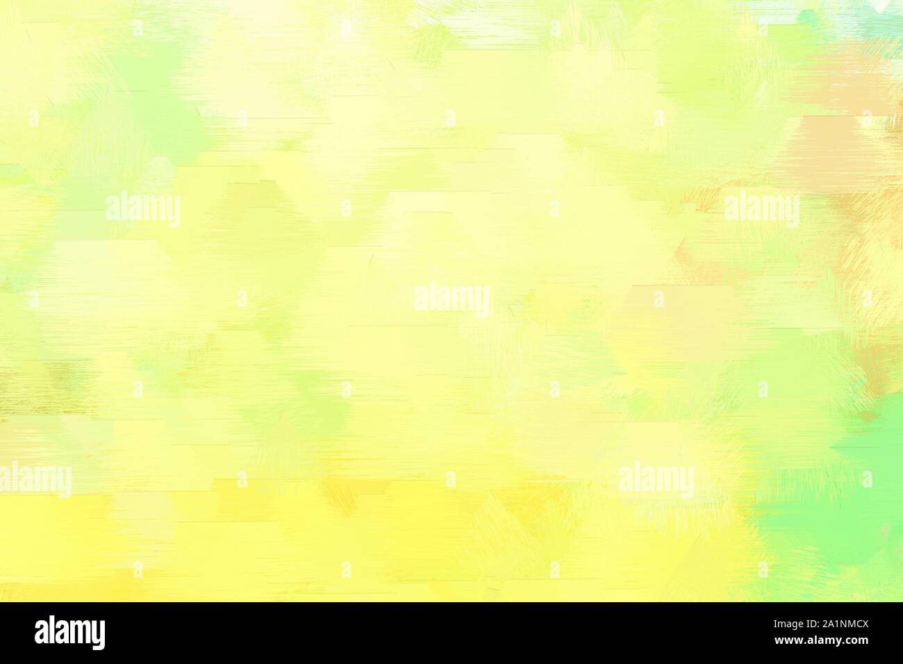 vintage brush drawn illustration with pastel yellow, pale green and ...