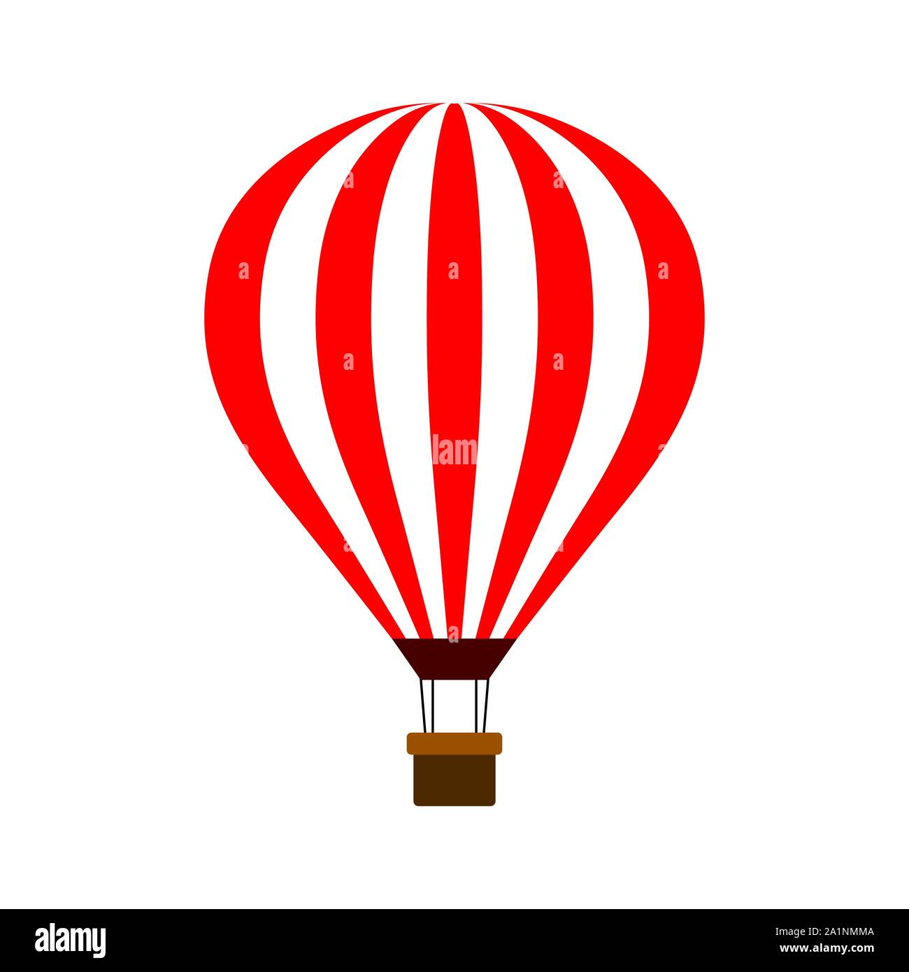 Hot air balloon isolated on white background vector Stock Vector Image ...