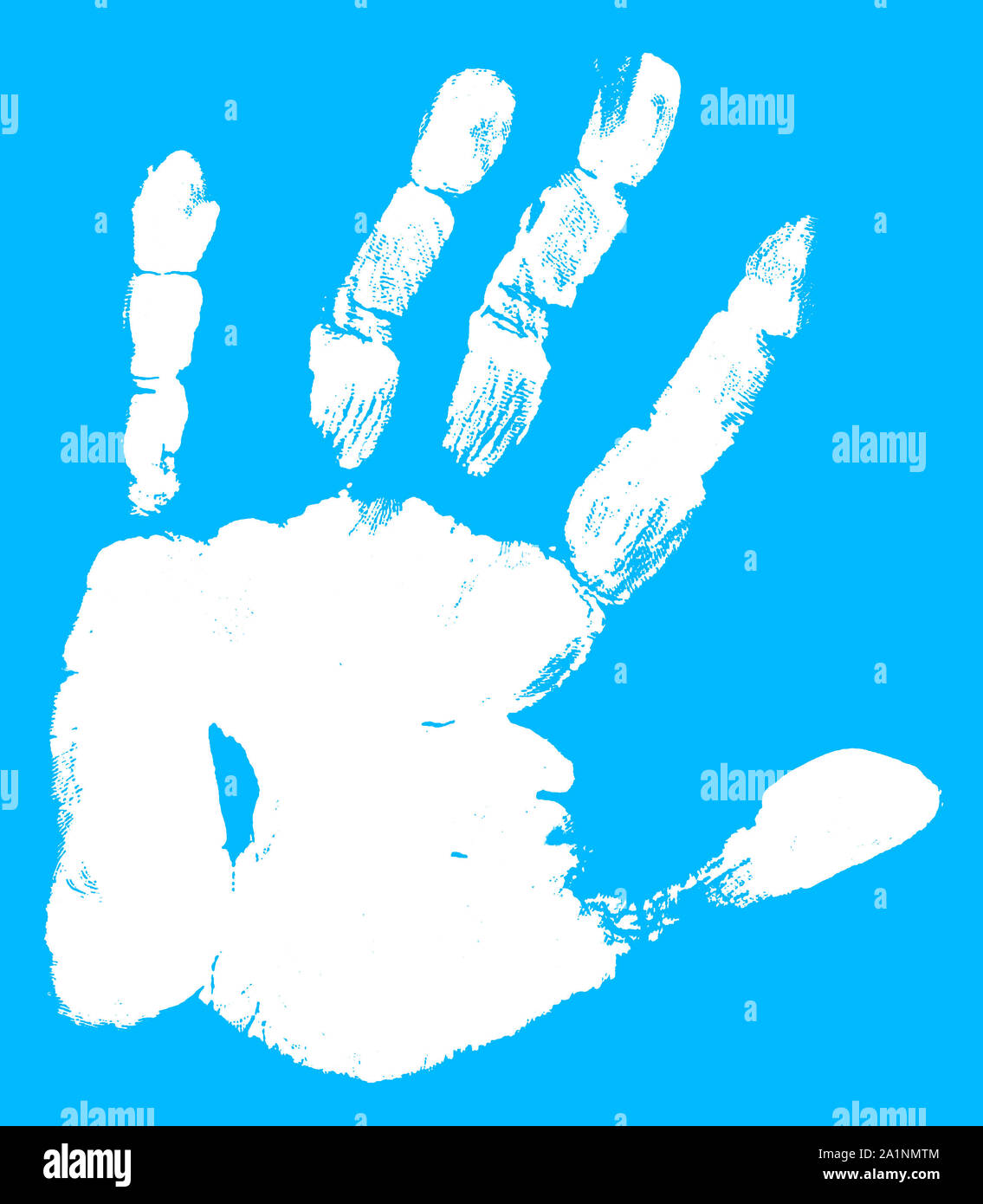 Imprint of a Human Hand with unique details Stock Photo - Alamy