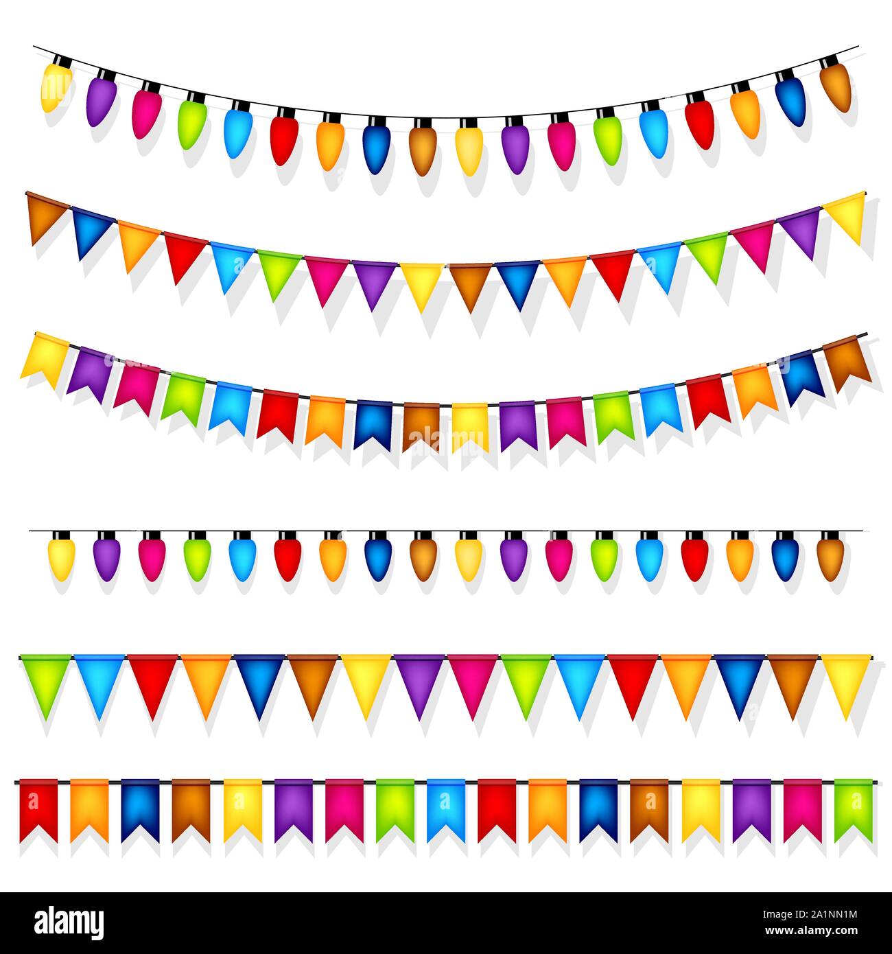 Colorful party decorations vector Stock Vector Image & Art - Alamy
