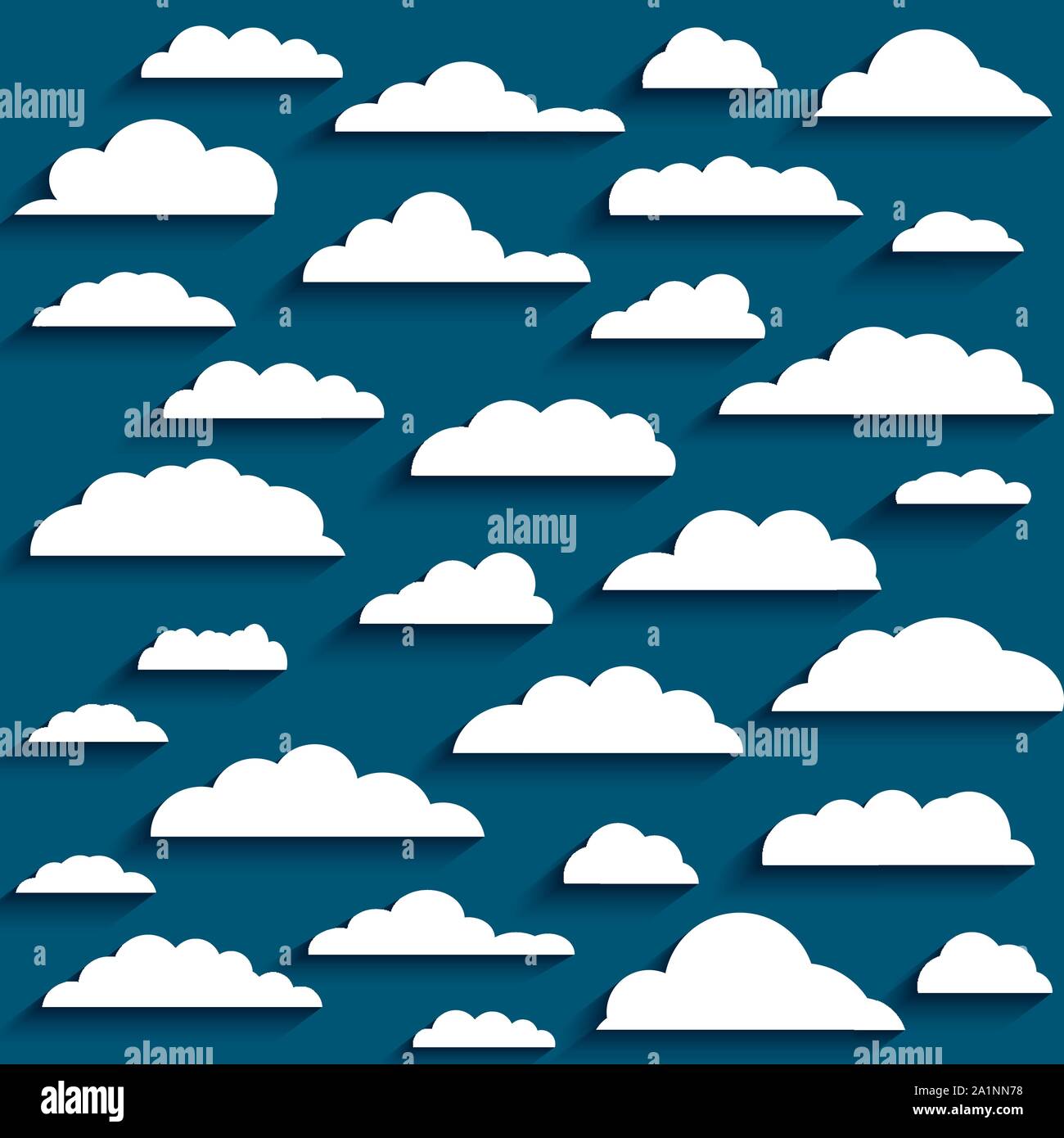 White dark blue clouds Stock Vector Images - Alamy