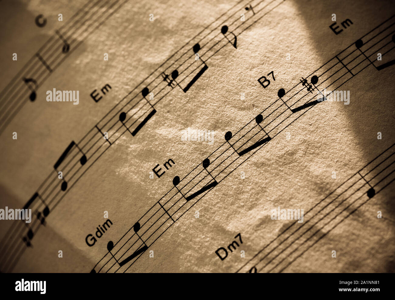 Close up of a Musical book background Stock Photo - Alamy