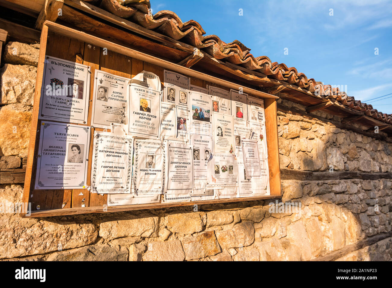 Funeral announcements hi-res stock photography and images - Alamy