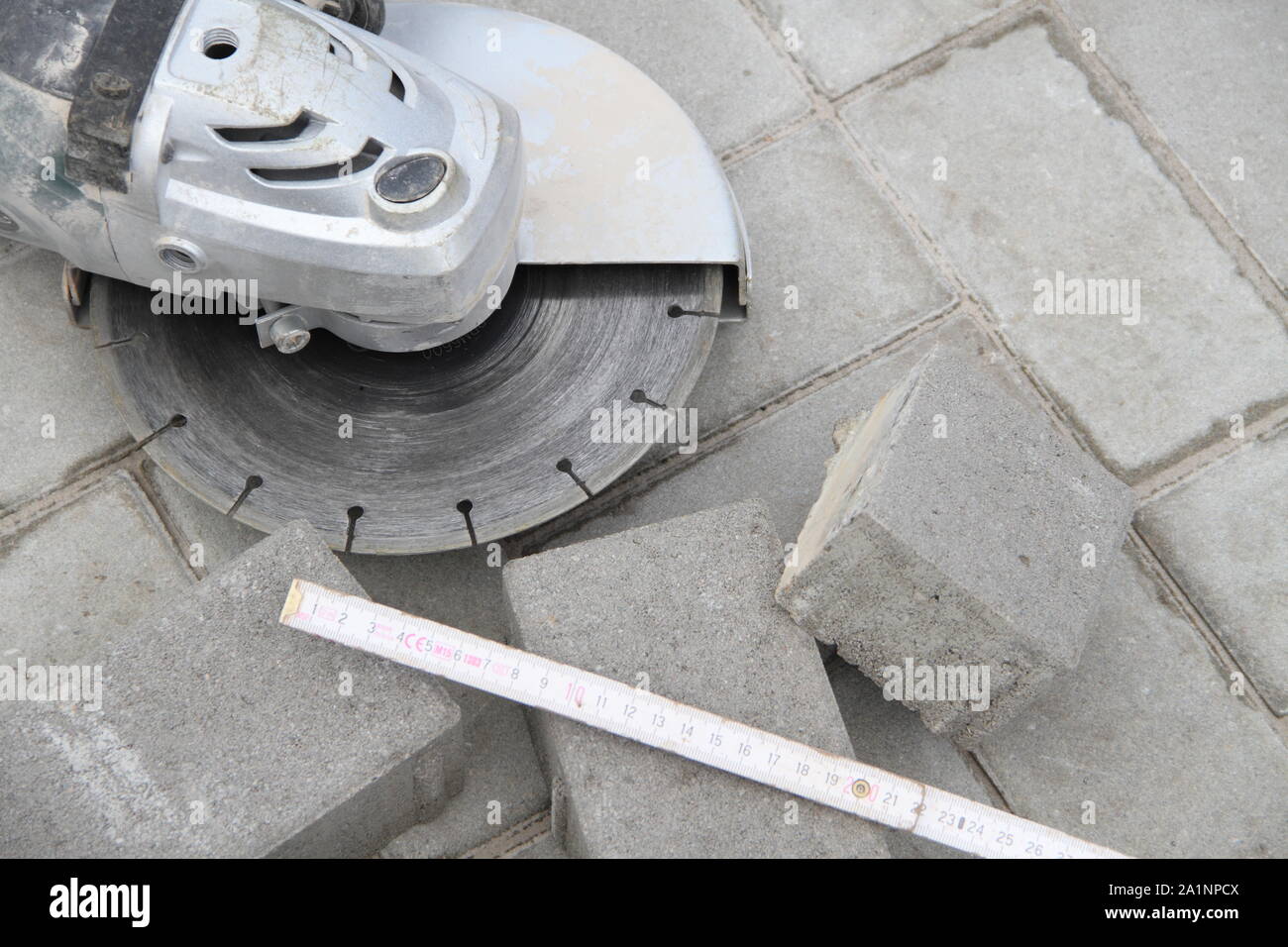 a place is being repaved Stock Photo - Alamy