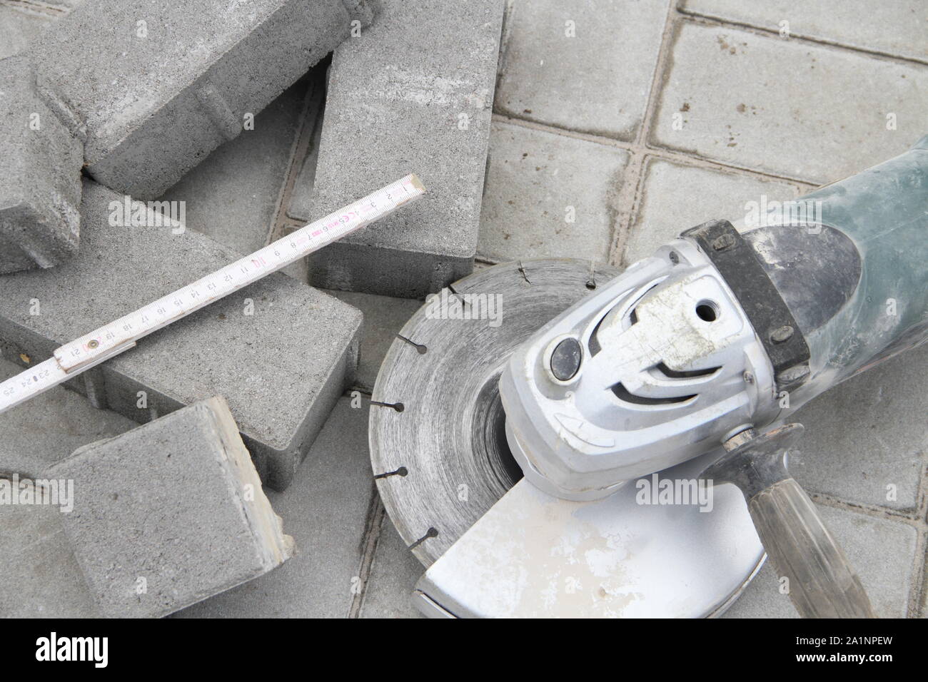 a place is being repaved Stock Photo - Alamy