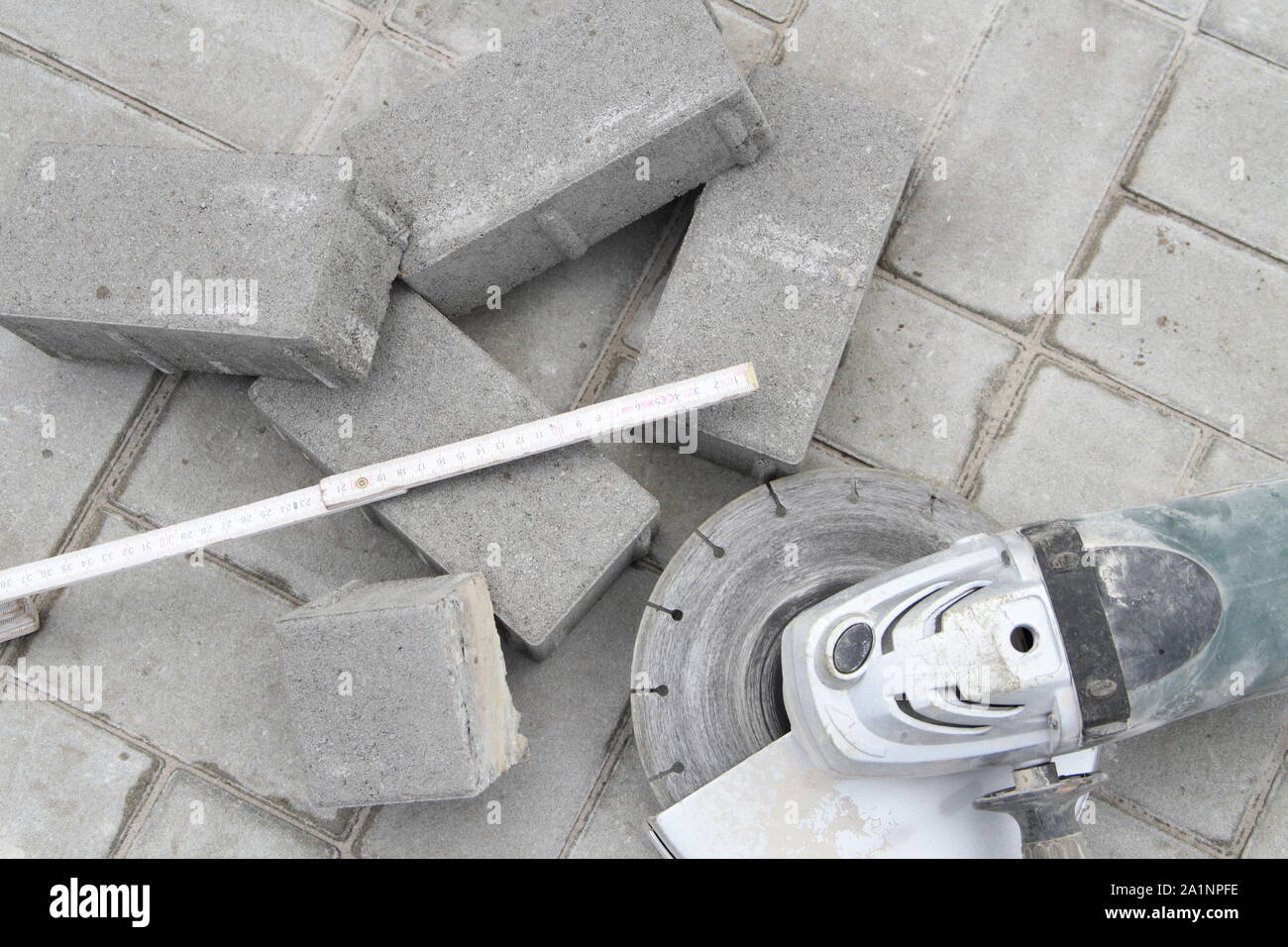 a place is being repaved Stock Photo - Alamy