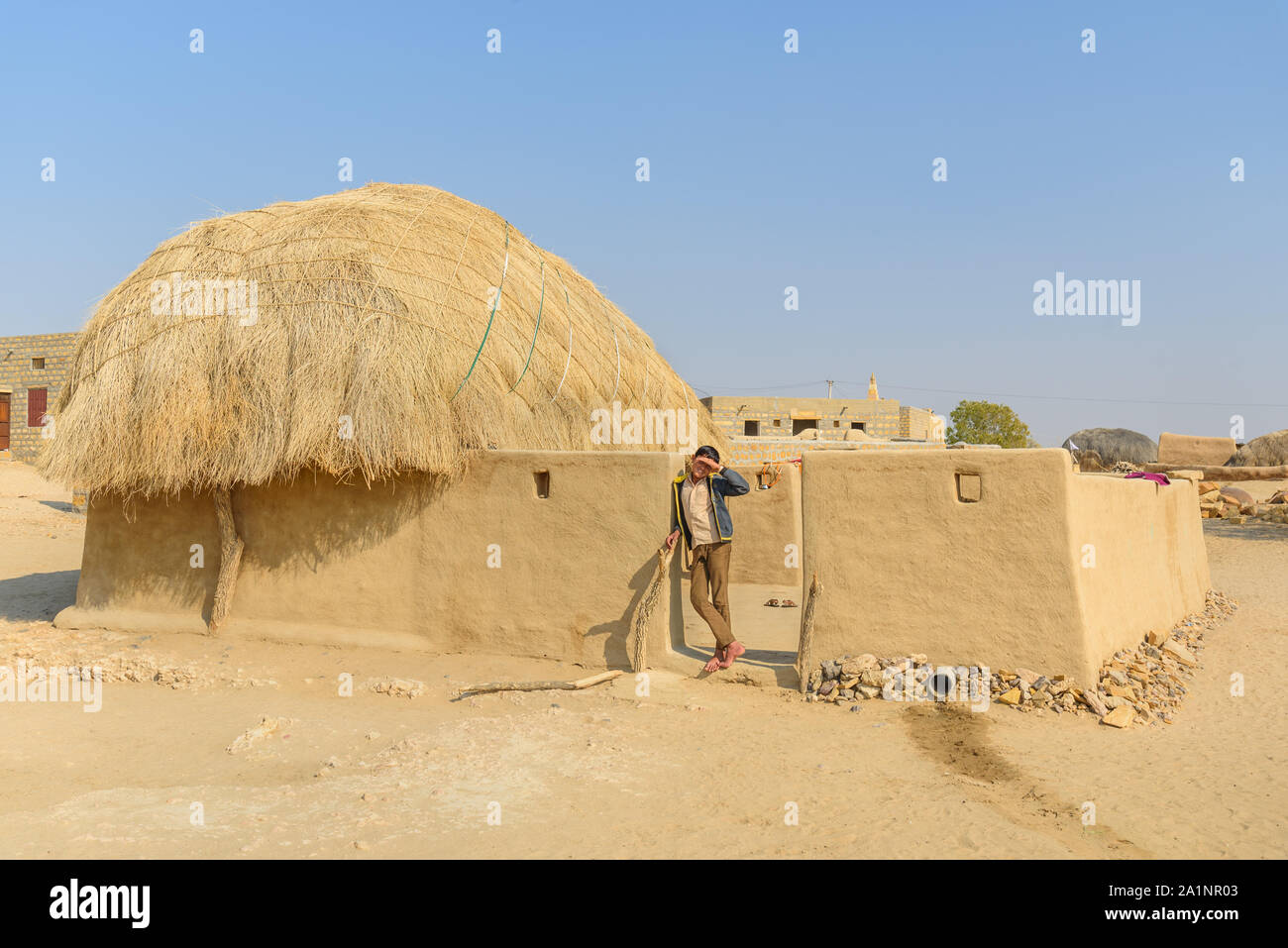 Village house in thar desert hi-res stock photography and images - Alamy