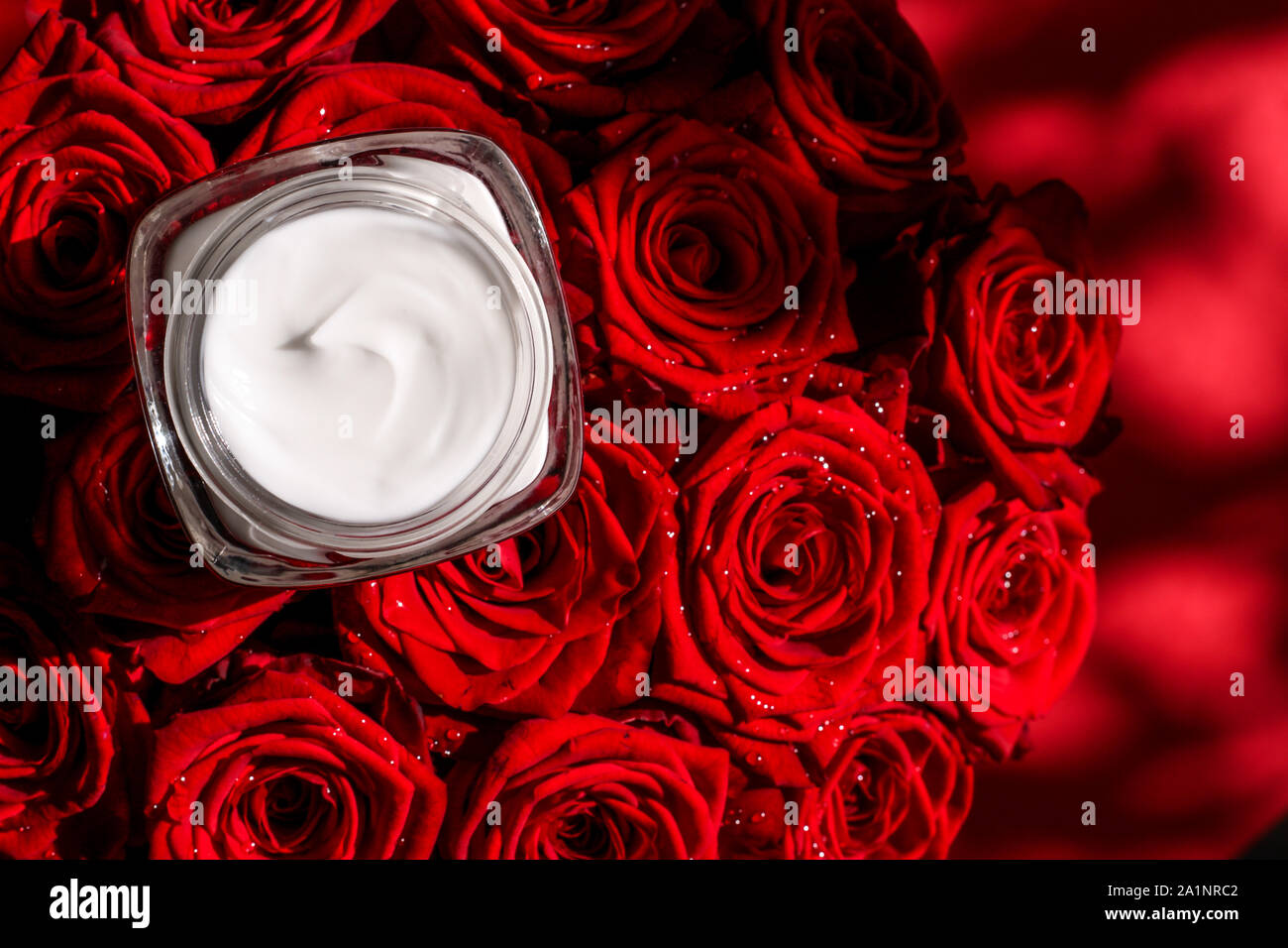 Anti-age moisturizer, luxe cosmetics and organic science concept ...