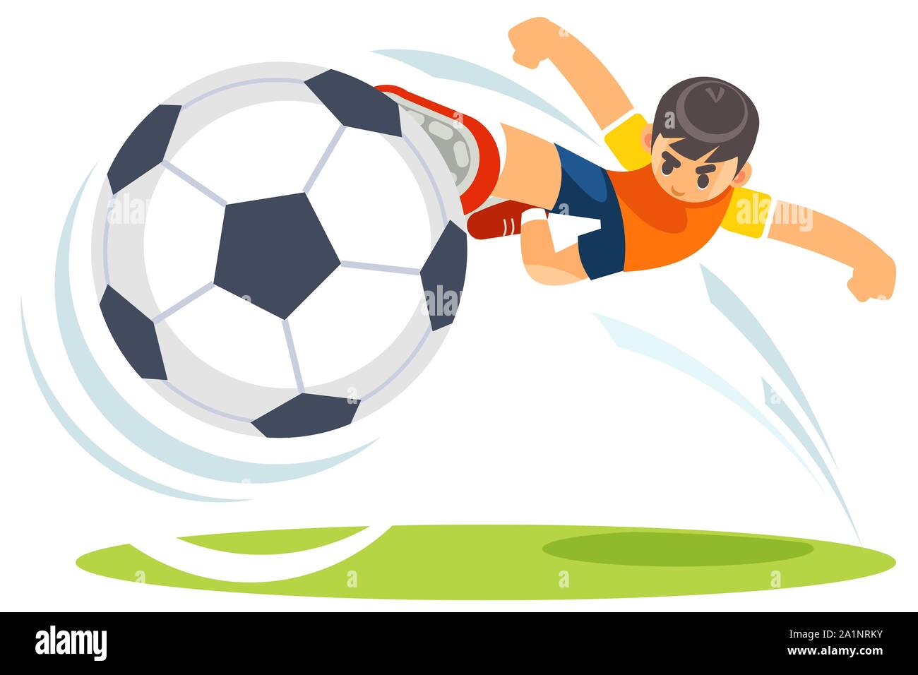 Football action scoring shooting Cut Out Stock Images & Pictures - Alamy