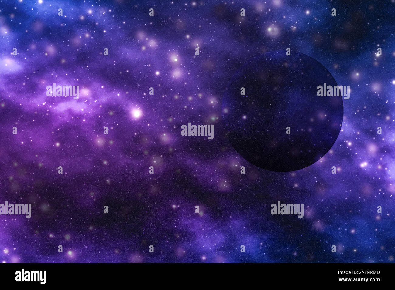 Discovery in astronomy, cosmic abstract and future technology concept ...