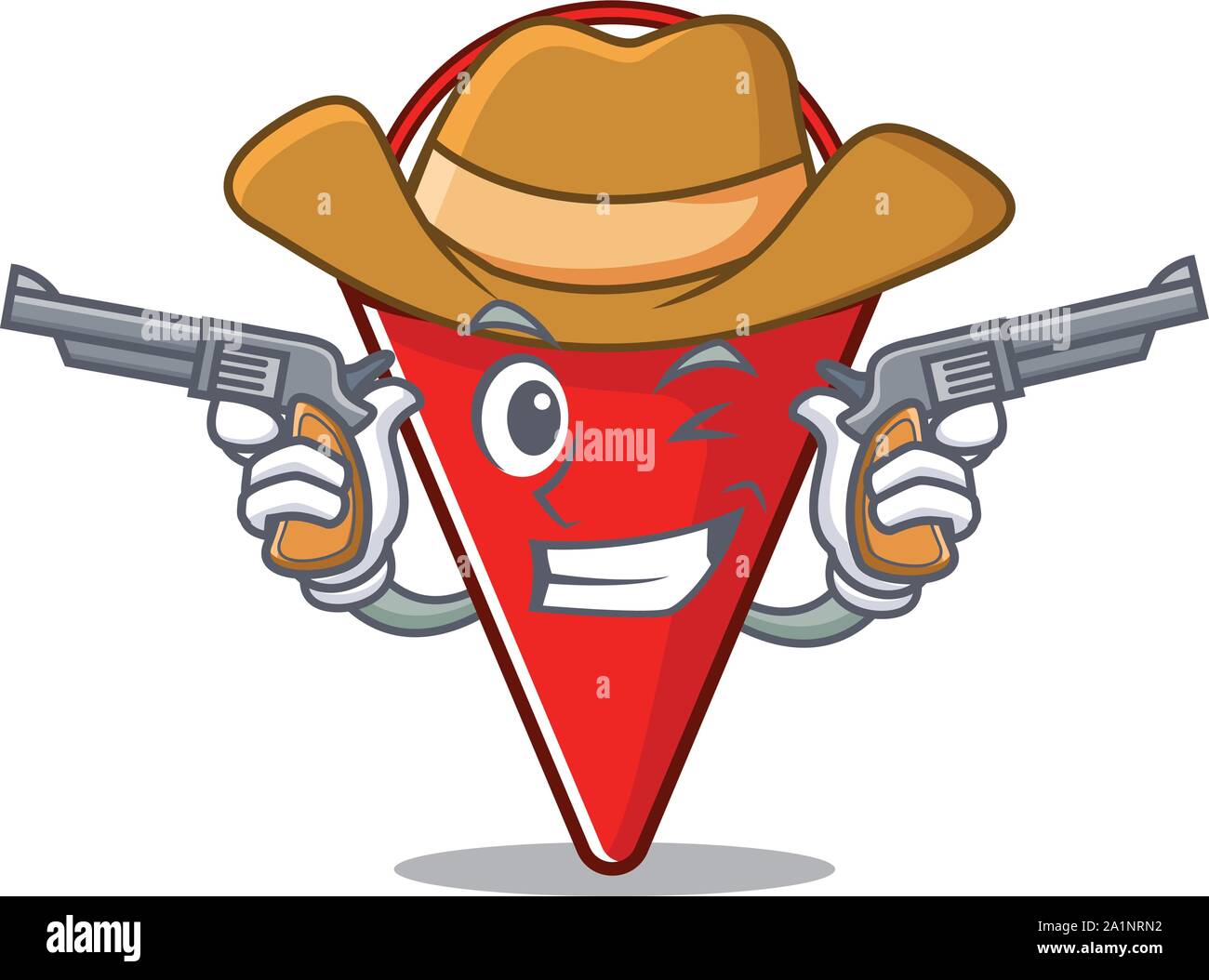 Cowboy fire bucket mascot shape on cartoon Stock Vector Image & Art - Alamy