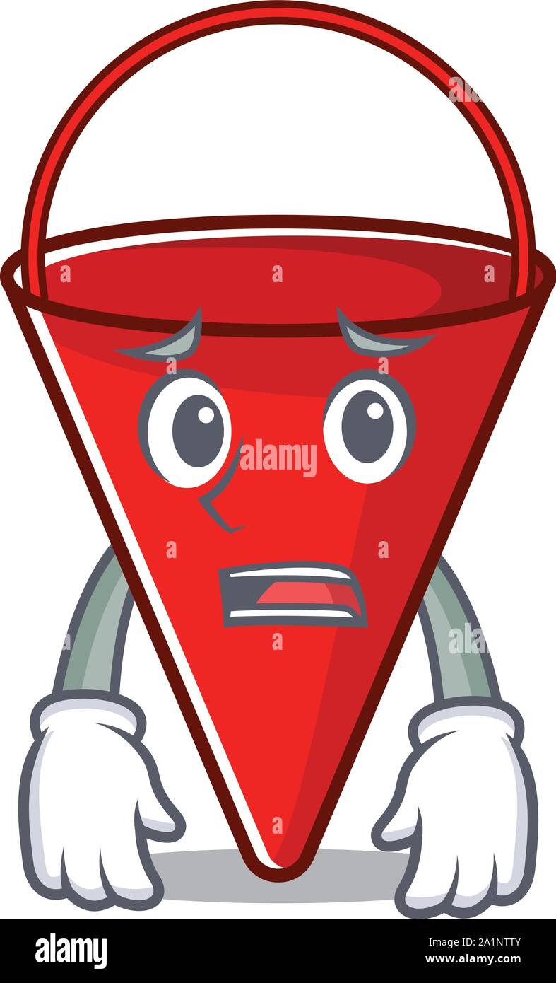 Afraid fire bucket cartoon in the yard Stock Vector Image & Art - Alamy