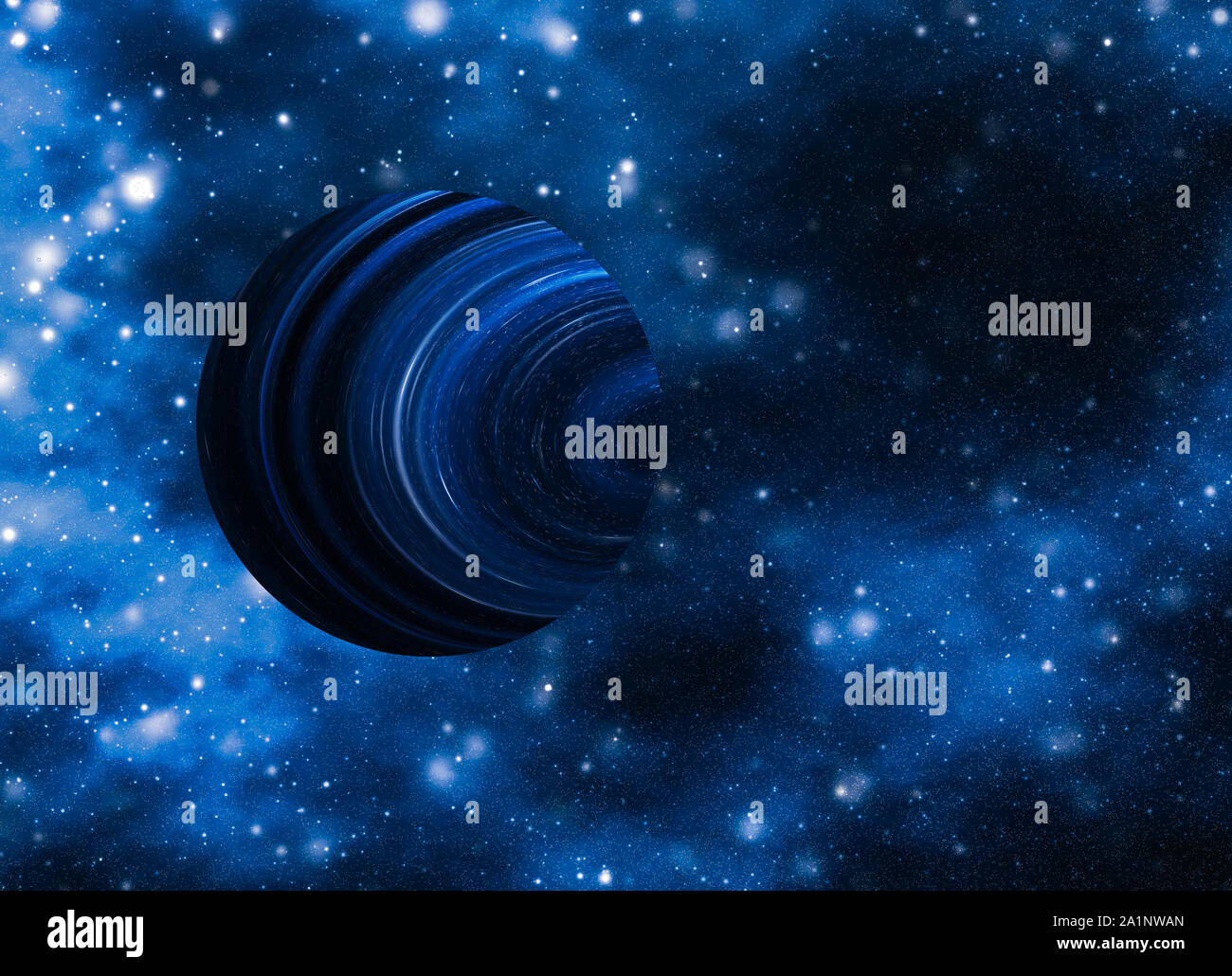 Discovery in astronomy, cosmic abstract and future technology concept ...