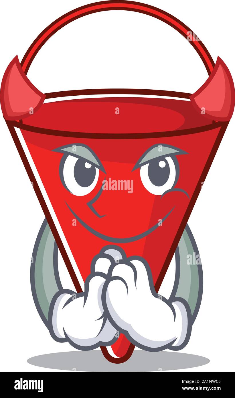 Devil fire bucket cartoon in the yard Stock Vector Image & Art - Alamy