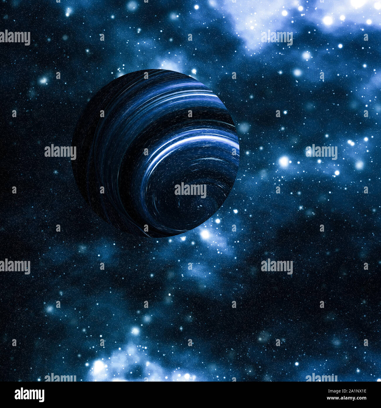 Discovery in astronomy, cosmic abstract and future technology concept ...