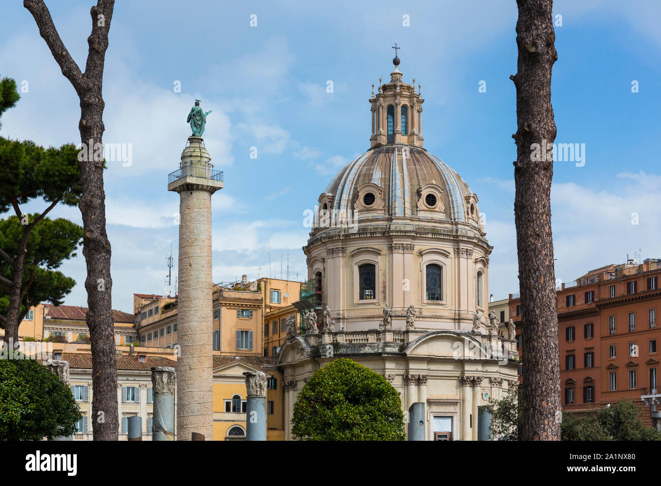 Trajan's Column, Imperial Forums, Rome, Italy, Europe Stock Photo - Alamy