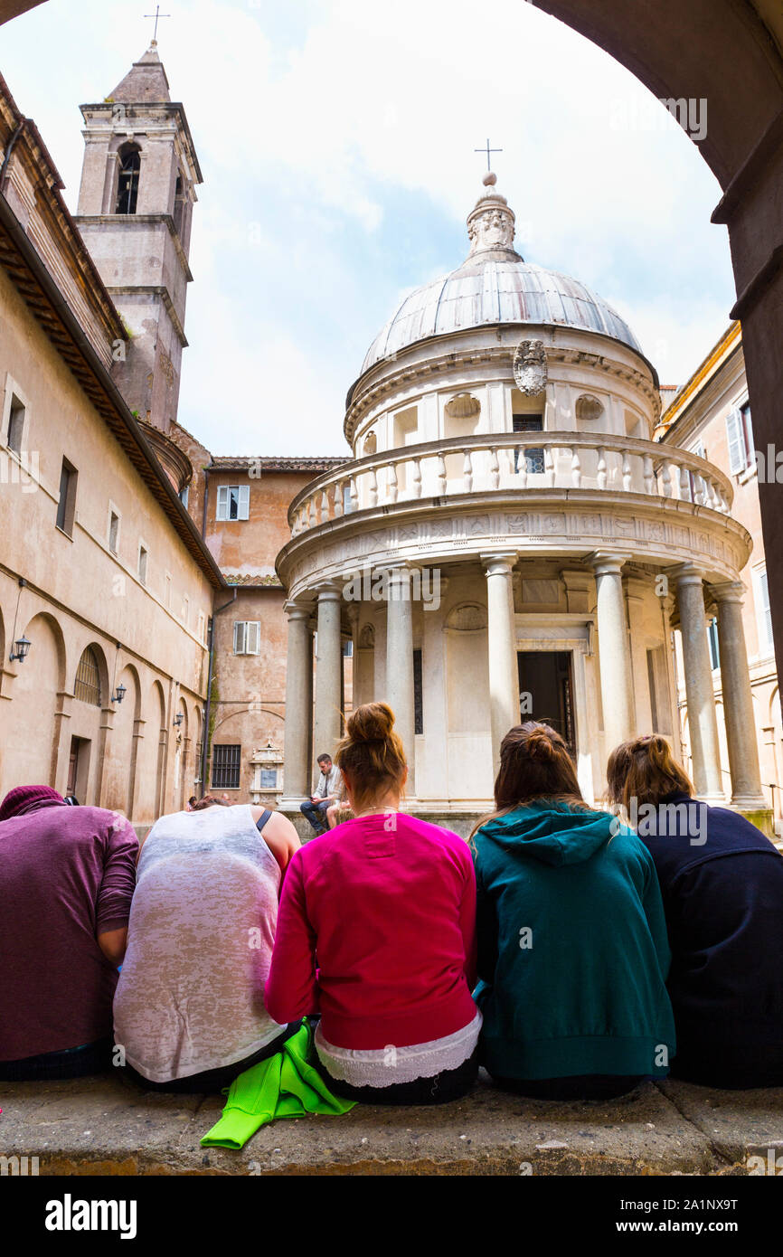 Il Tempietto, San Pietro in Montorio, Gianicolo Hill, Rome, Italy ...