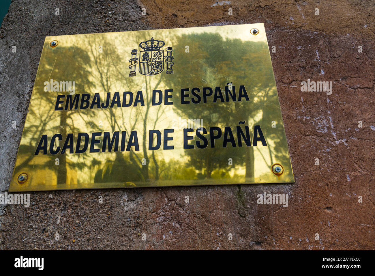 Spanish Embassy, Gianicolo Hill, Rome, Italy, Europe Stock Photo - Alamy