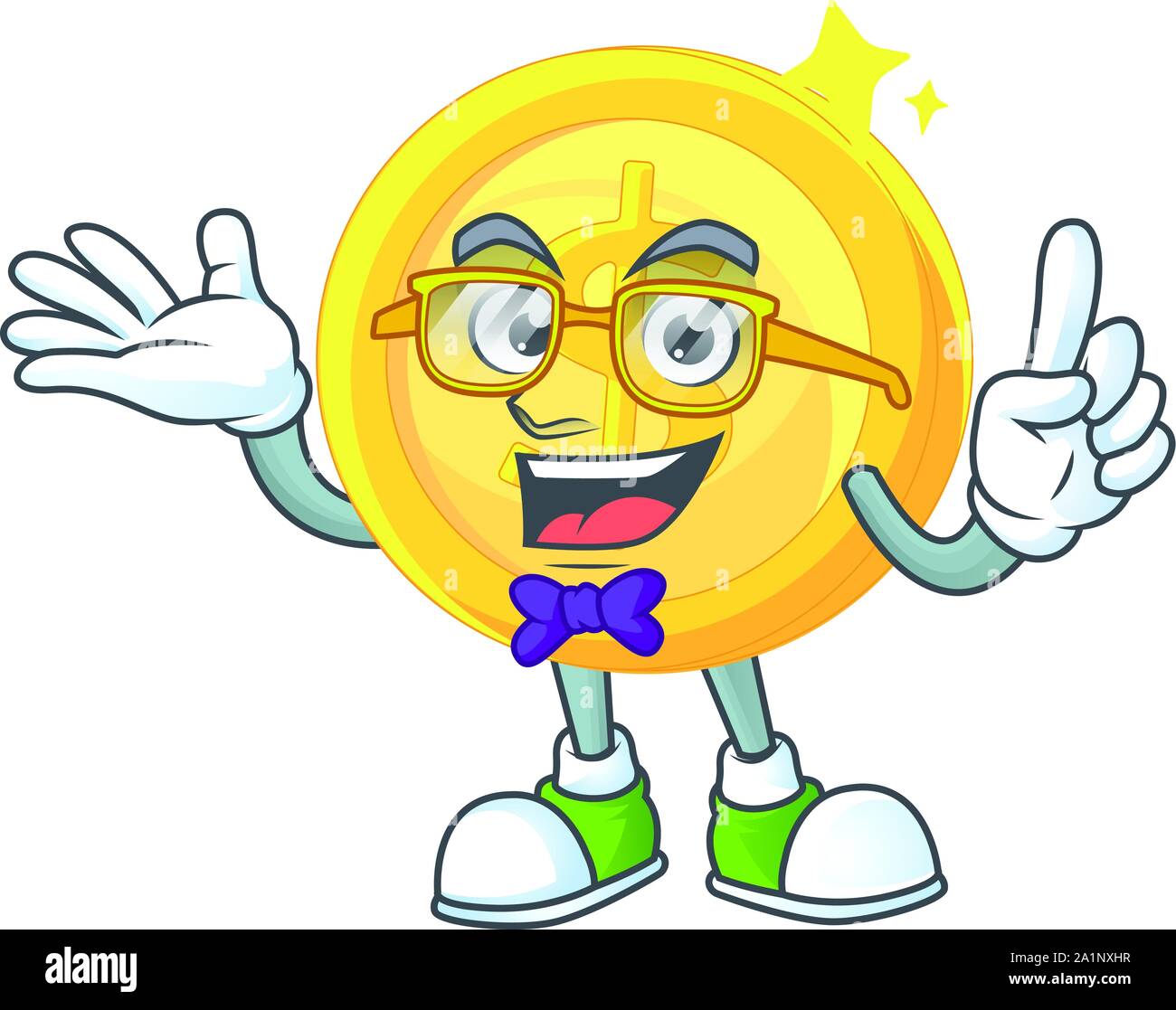 Geek currency gold coin isolated white background Stock Vector Image ...