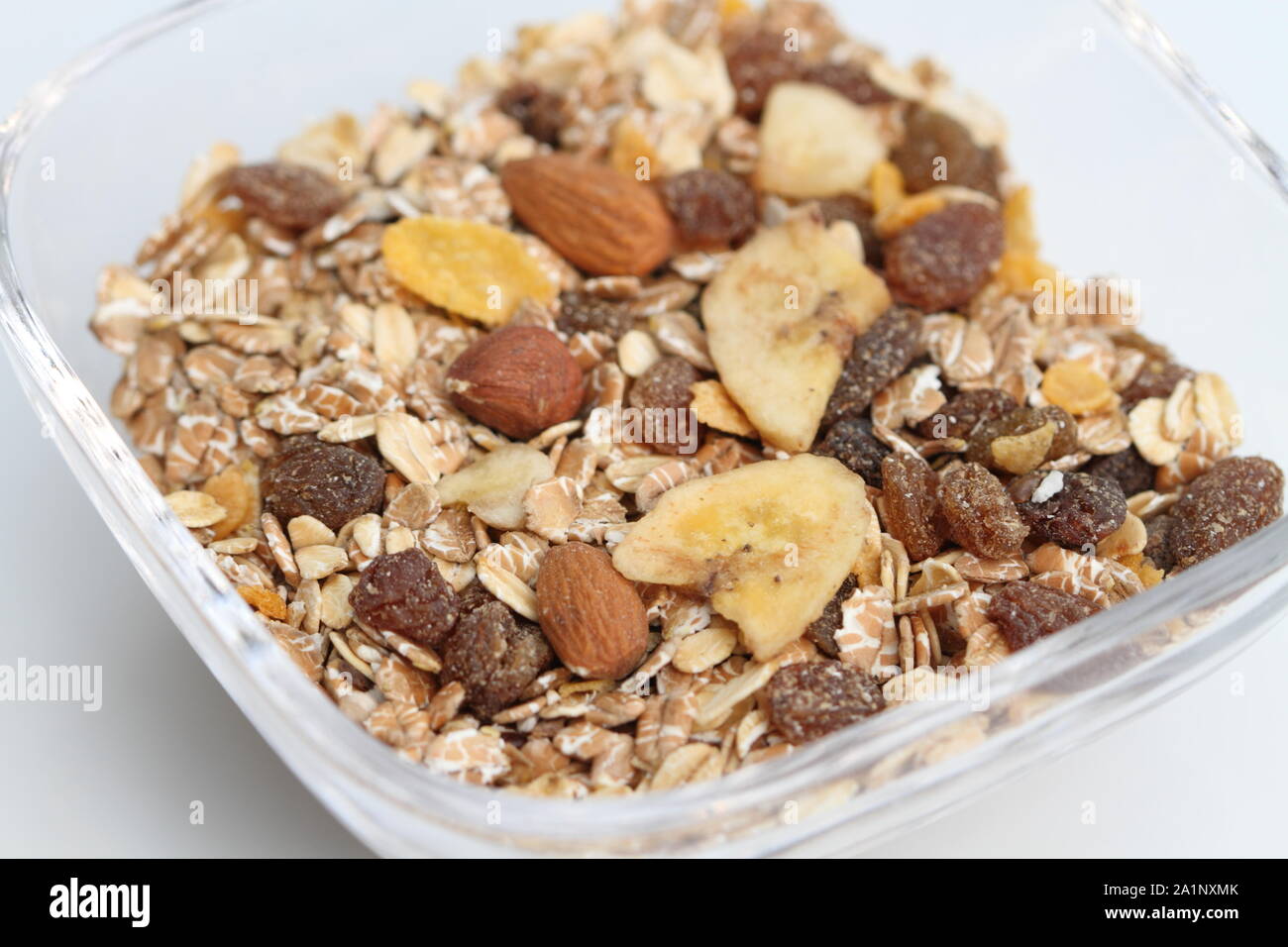a glass bowl of cereal Stock Photo - Alamy