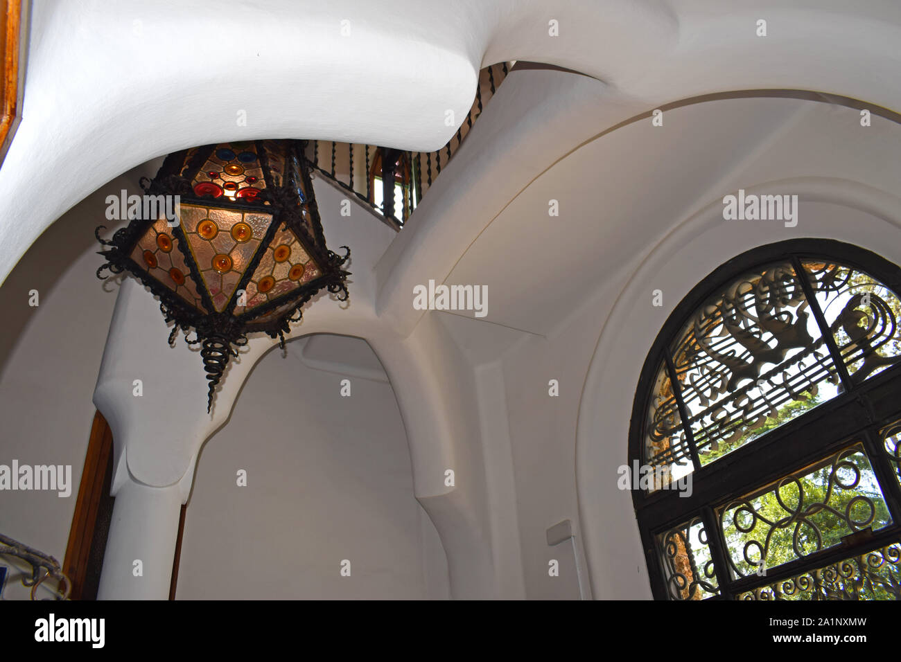Torre Bellesguard, architect Antonio Gaudi in Barcelona Stock Photo - Alamy