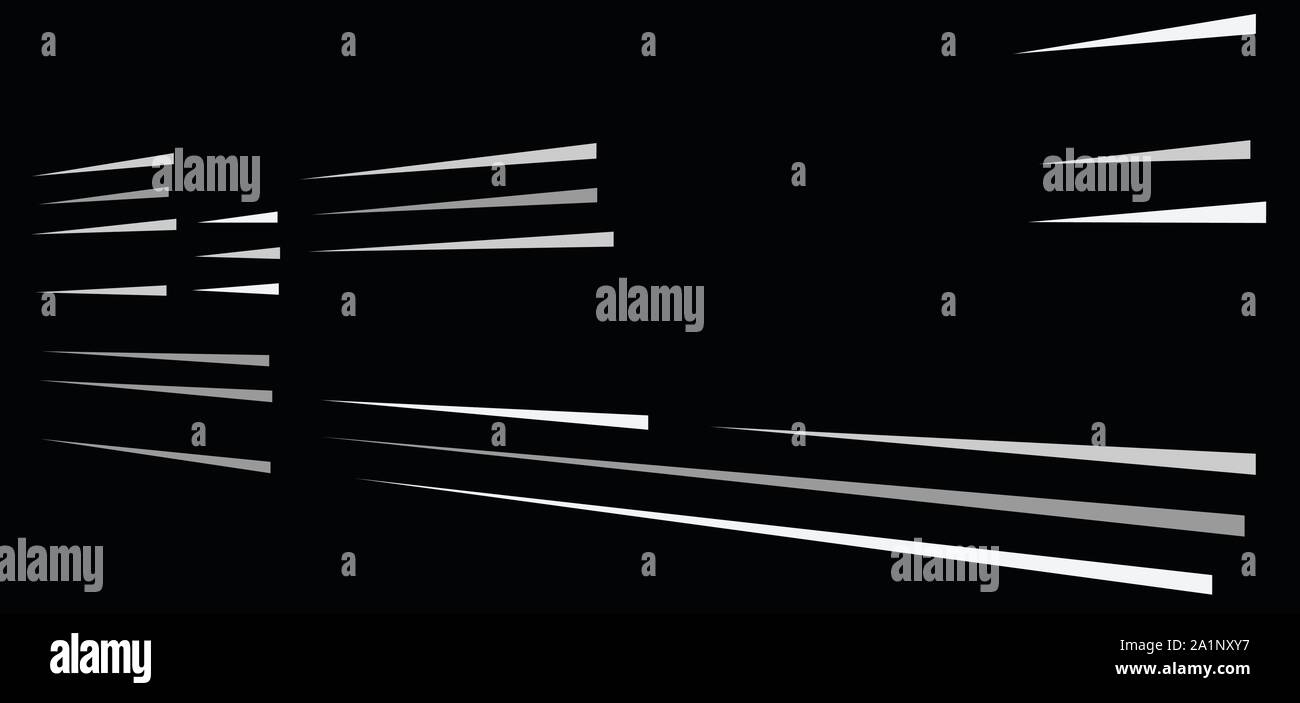 dynamic burst lines. comic action, speed lines. 3d horizontal parallel ...