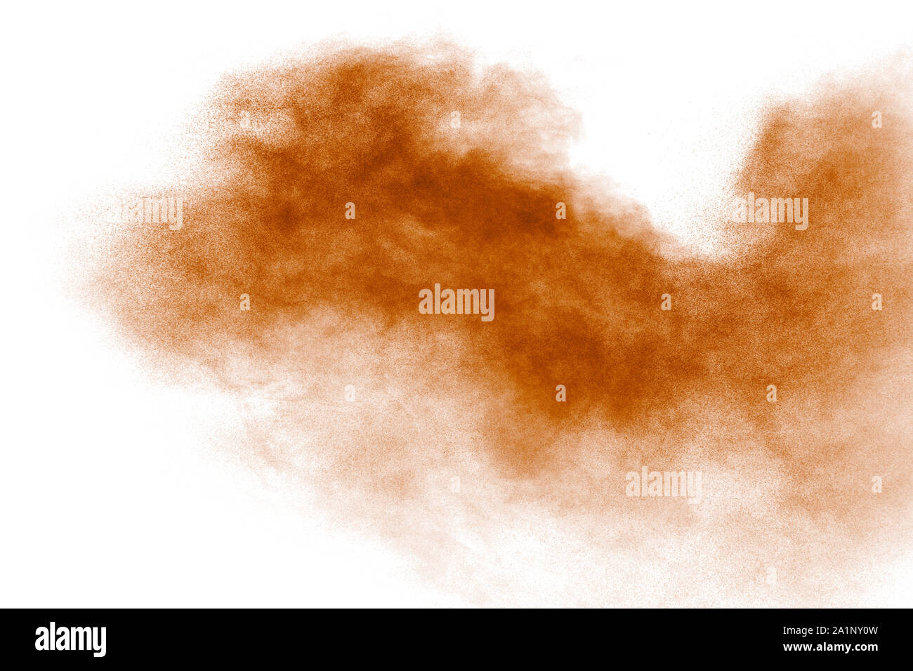Explosion brown particles on orange hi-res stock photography and images ...