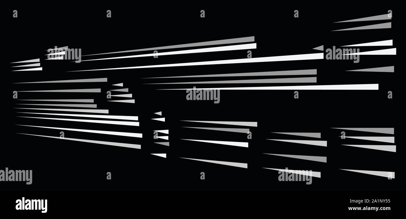 dynamic burst lines. comic action, speed lines. 3d horizontal parallel ...