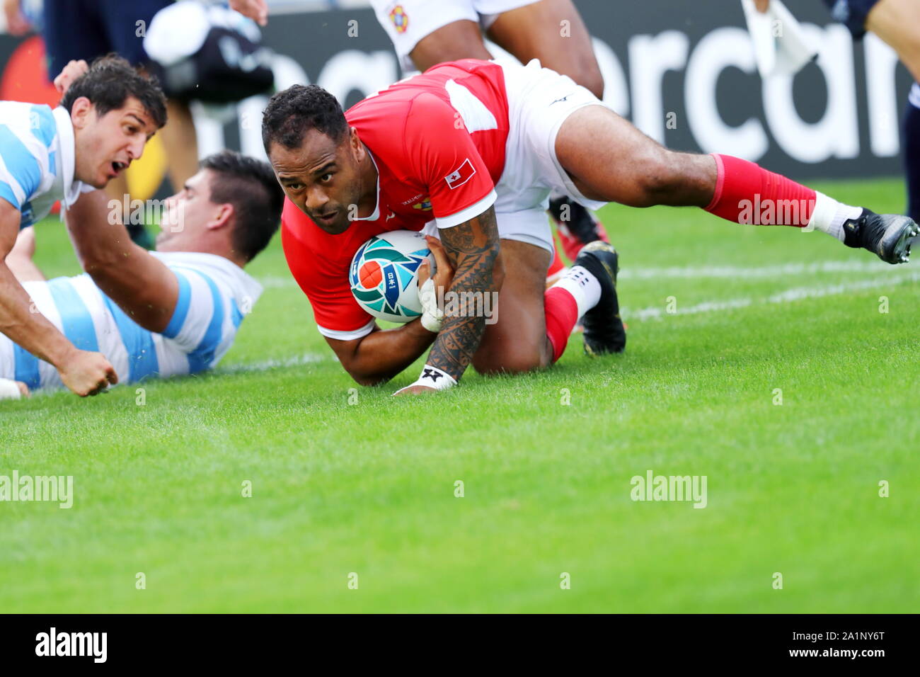 Higashiosaka, Osaka, Japan. 28th Sep, 2019. Telusa Veainu (TGA) Rugby ...