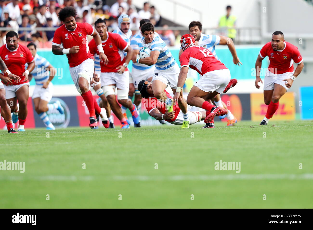 Higashiosaka, Osaka, Japan. 28th Sep, 2019. Tomas Cubelli (ARG) Rugby ...