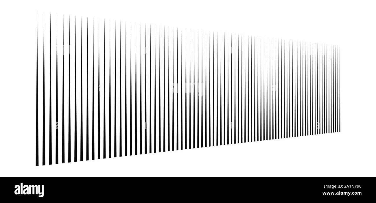Vertical lines in columns. Perspective parallel stripes. 3d lines ...