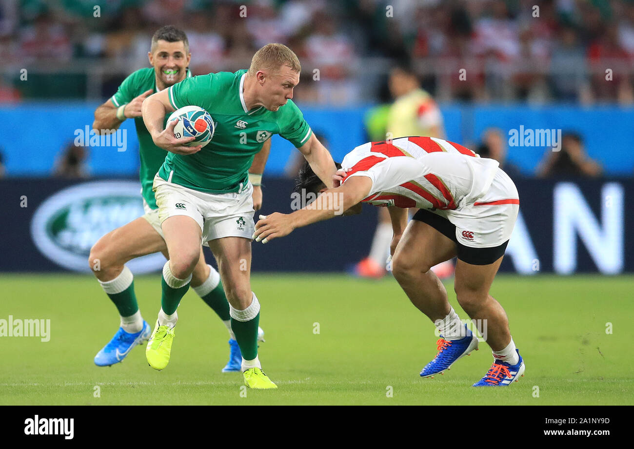 Ireland's Keith Earls in action during the 2019 Rugby World Cup match ...