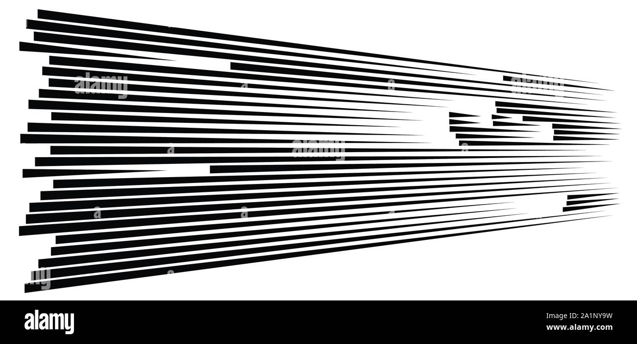 dynamic burst lines. comic action, speed lines. 3d horizontal parallel ...