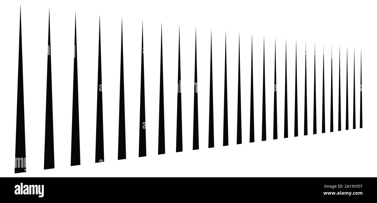 irregular (dashed, segmented) vertical lines in a row. 3d stripes in ...
