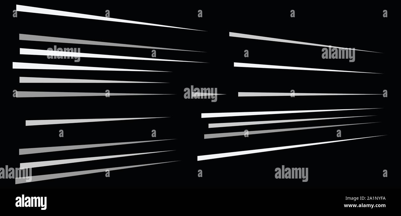 dynamic burst lines. comic action, speed lines. 3d horizontal parallel ...