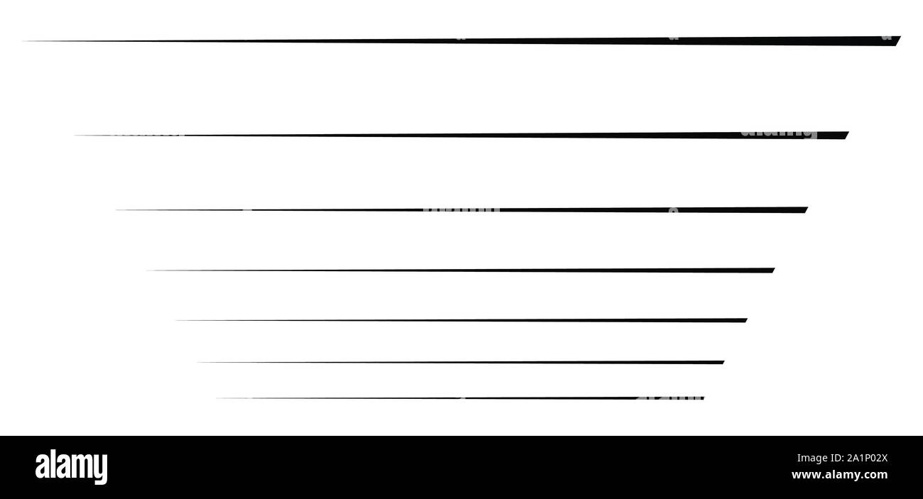 Perspective 3d lines. Stripes vanish, diminish into horizon. Simple ...