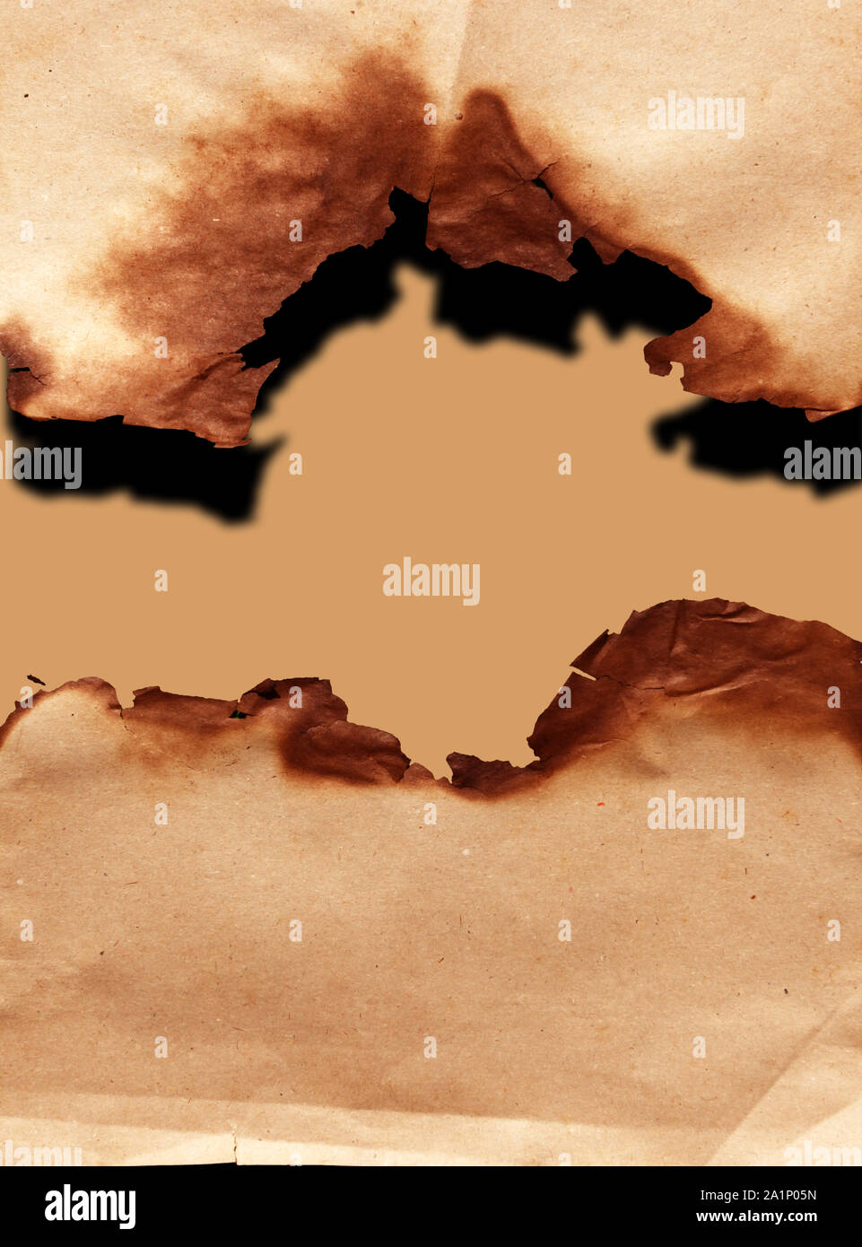 Burning Paper with burned edges for a background Stock Photo - Alamy