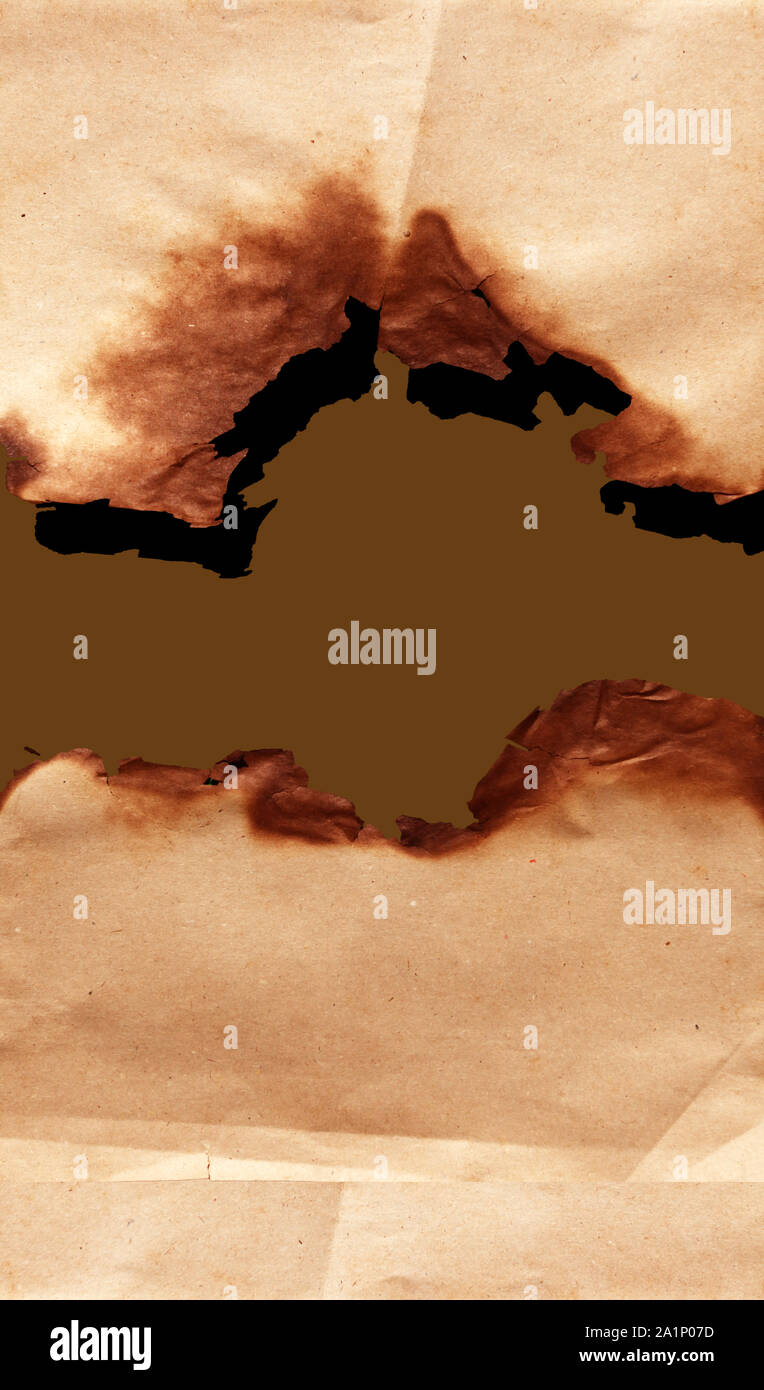 Burning Paper with burned edges for a background Stock Photo - Alamy