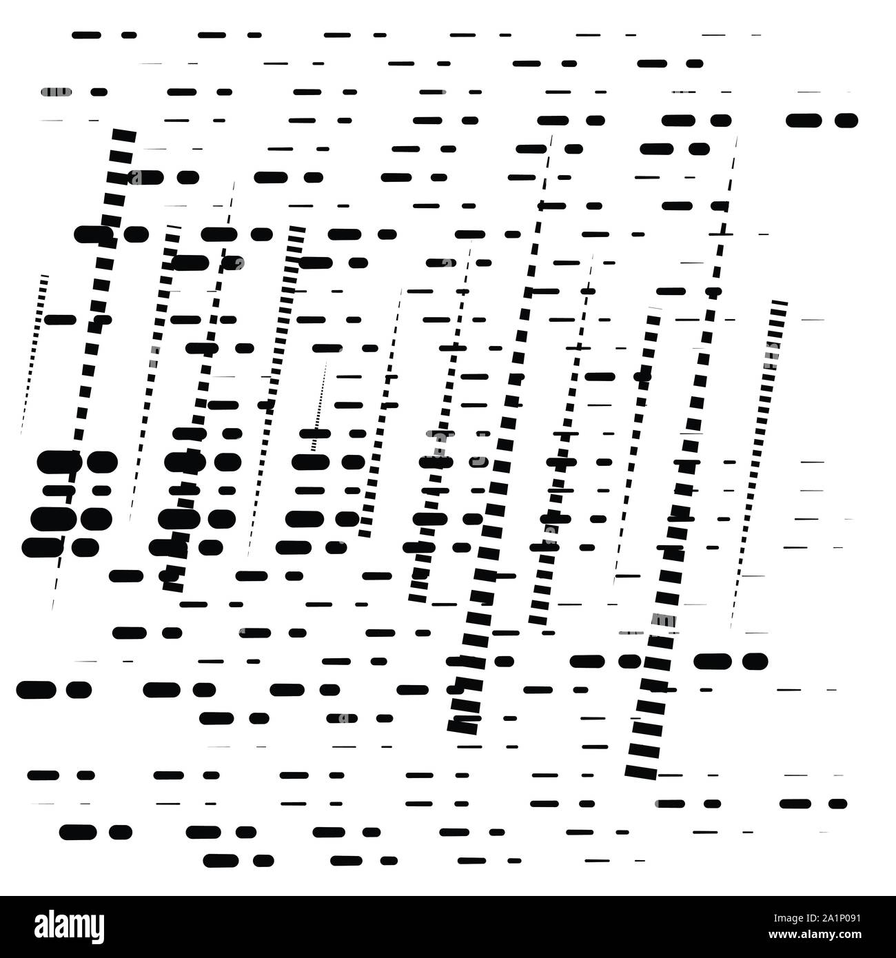 abstract grid, mesh of random scatter chunks, pieces. geometric ...